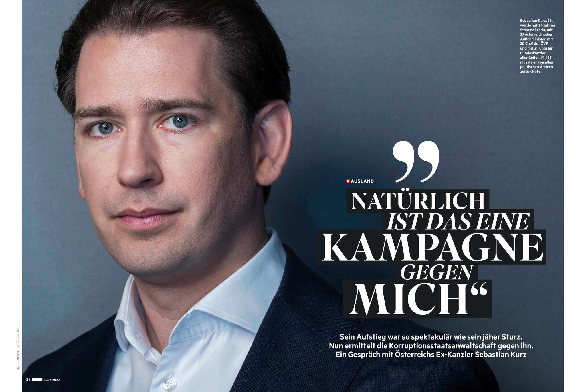 Interview with "Stern": "Natürlich ist das eine Kampagne gegen mich ...